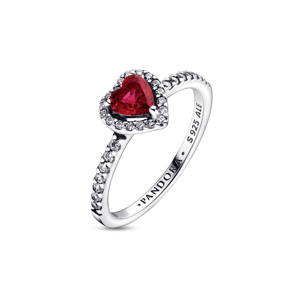 Anillo Corazón elevado rojo Pandora Plata Esterlina|Pandora - Pandora ...