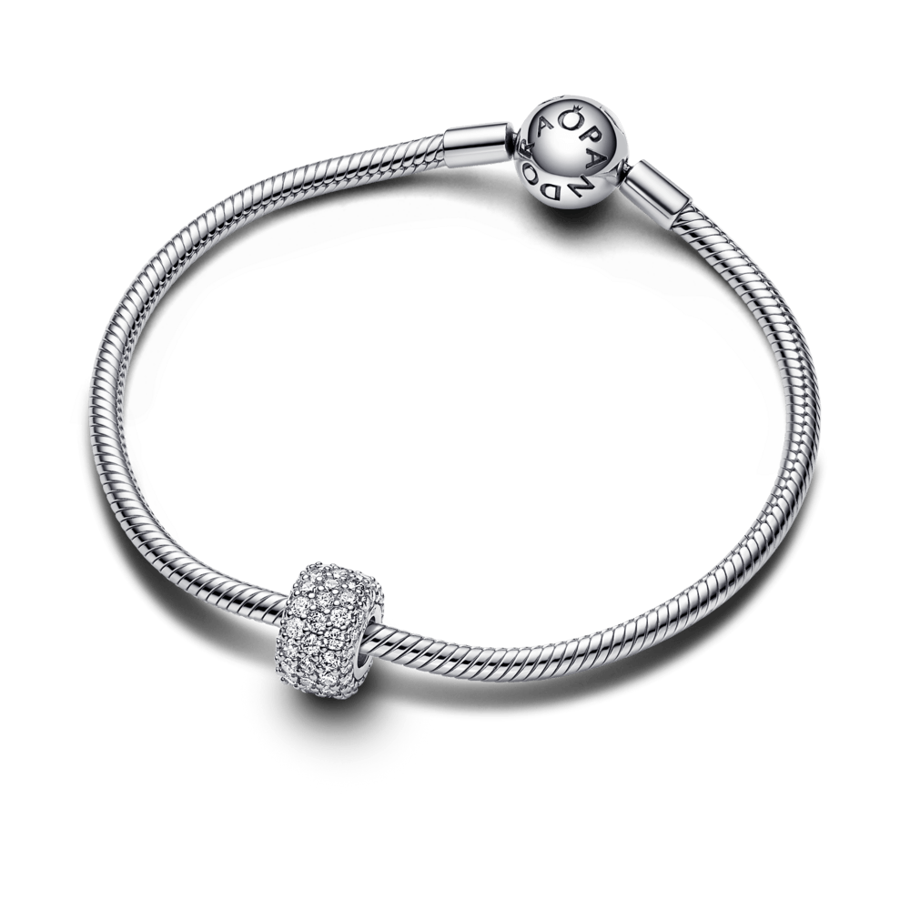 Charm Triple Fila de Brillante Pavé Plata|Pandora - Pandora Oficial ...