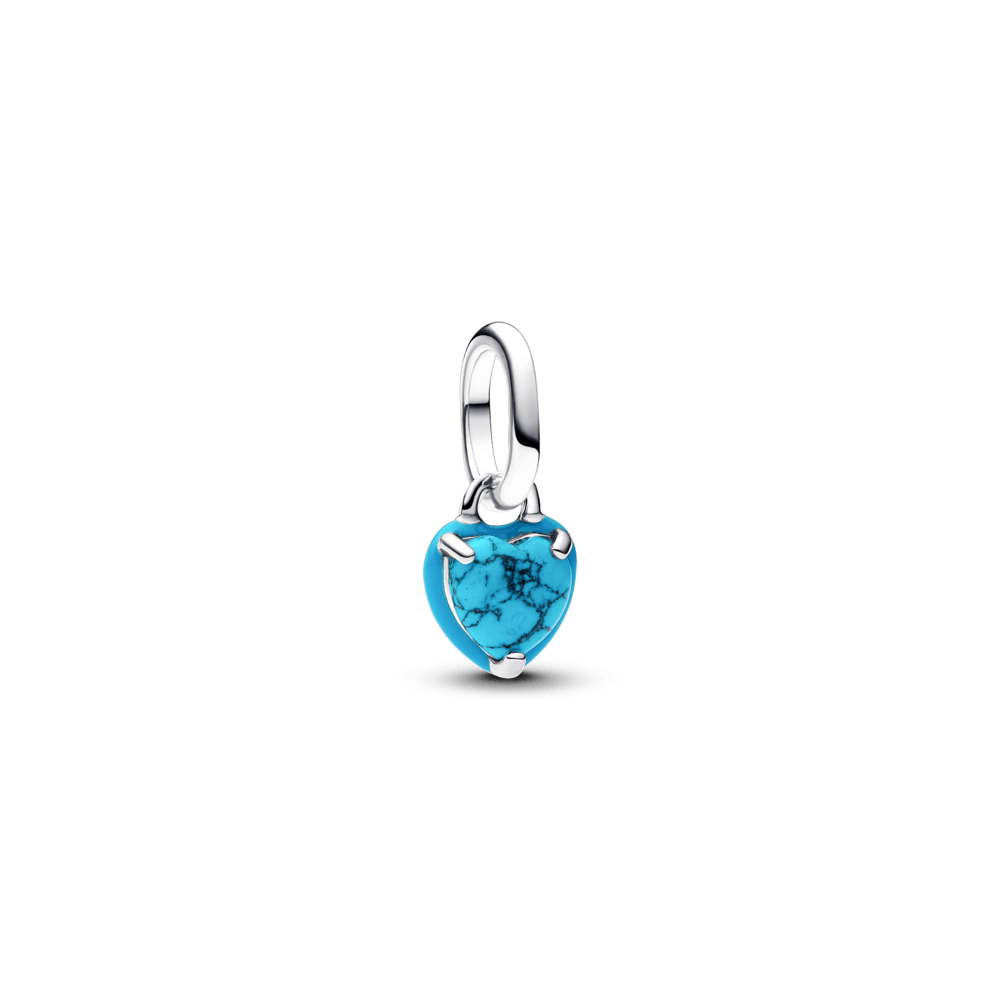 Mini Charm Colgante Corazón Color Turquesa|Pandora - Pandora Argentina ...