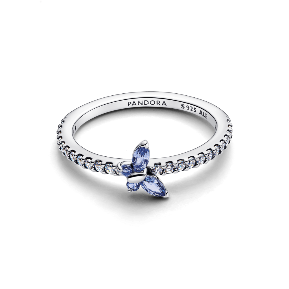 Anillo Mariposa Resplandeciente Azul Pandora Pandora邃 Ar Joyerﾃｭa Oficial